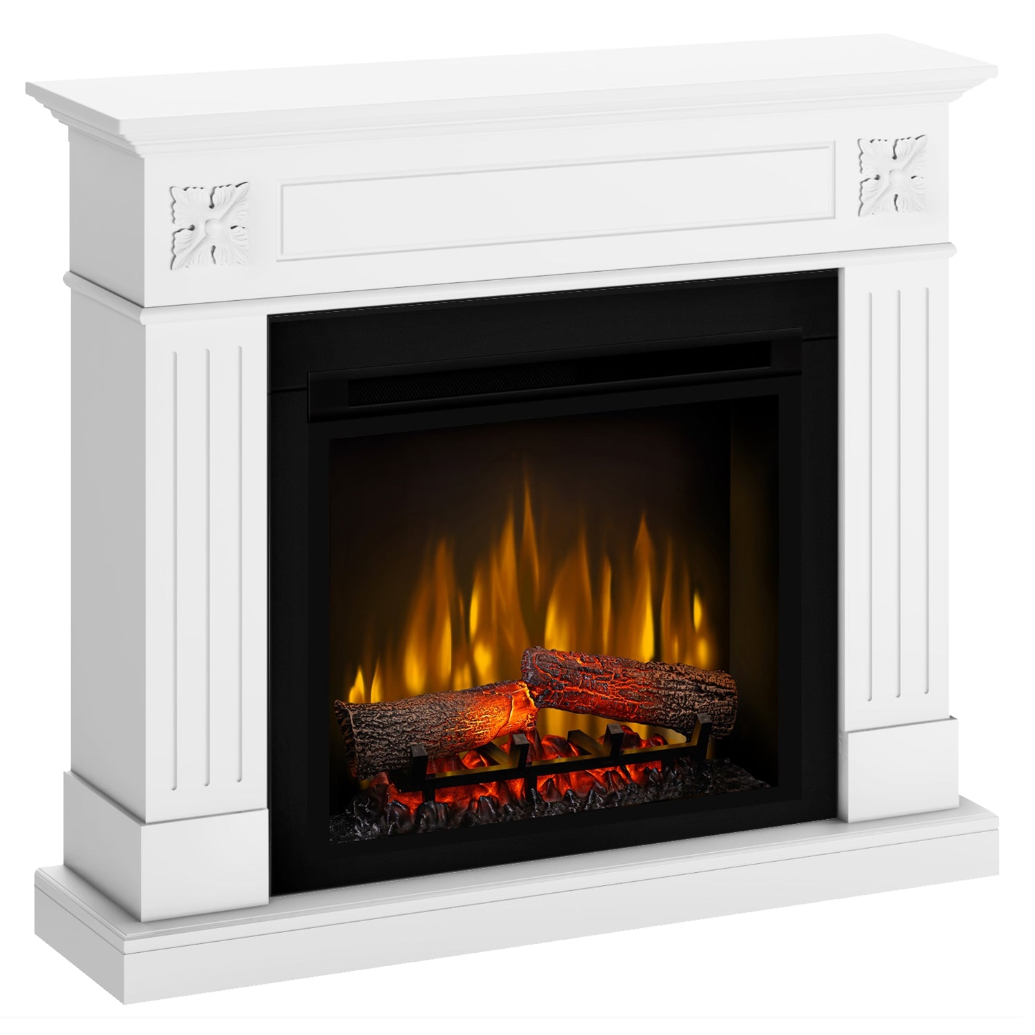 Semineu electric London Alb cu focar electric 3D Dimplex Optiflame XHD ...